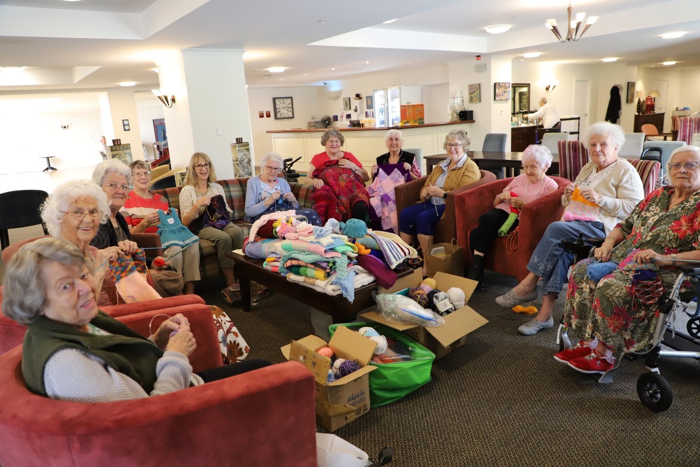 Knitting and nattering to help others