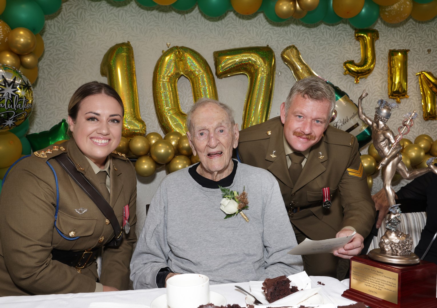 WW2 POW celebrates 107th birthday!
